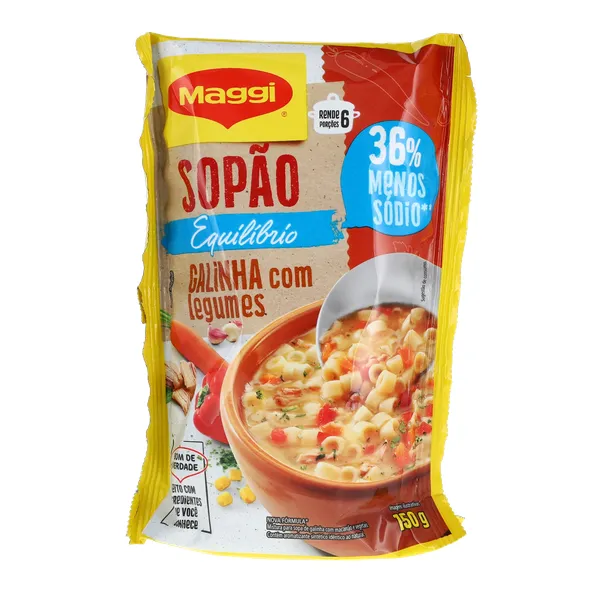 Sopão Maggi Equilibrium Galinha Com Legumes 150g | Koch Supermercado