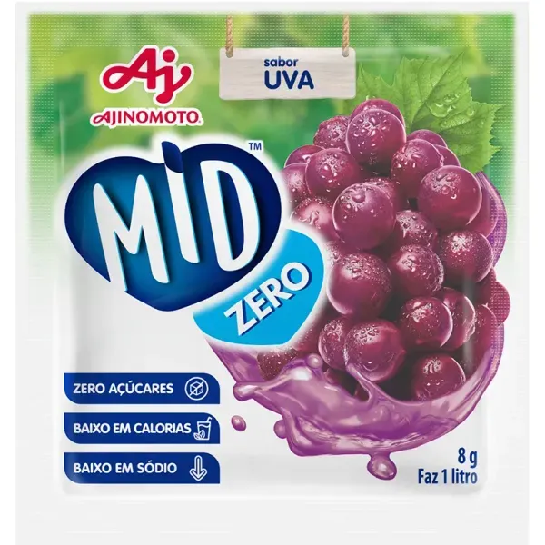 Prado Supermercados LTDA - Refresco Mid Zero Uva 8g