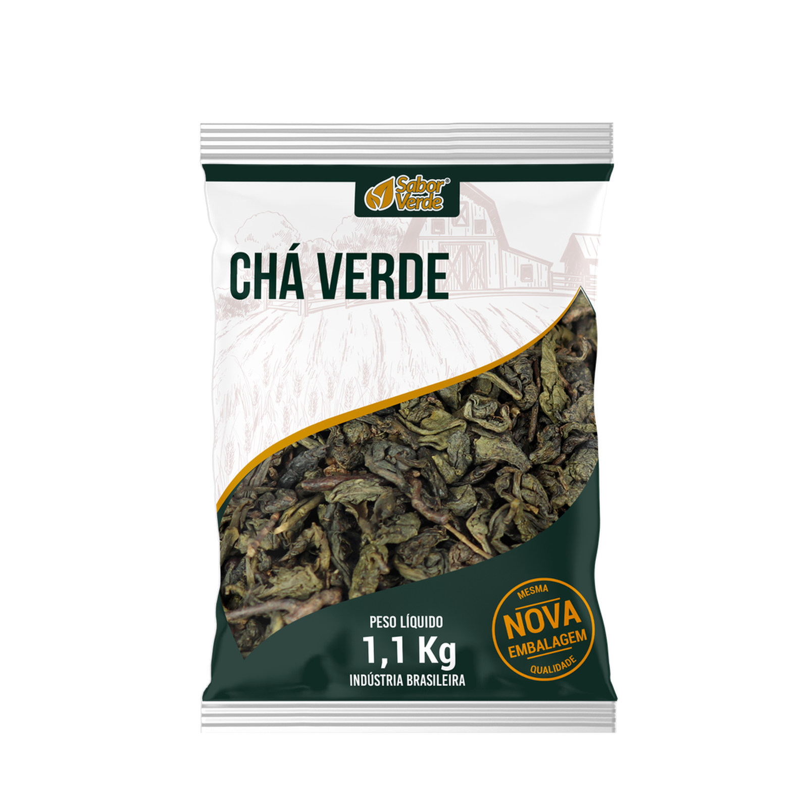Cha Verde Importado 1,1 Kg Sabor Verde | Pop House