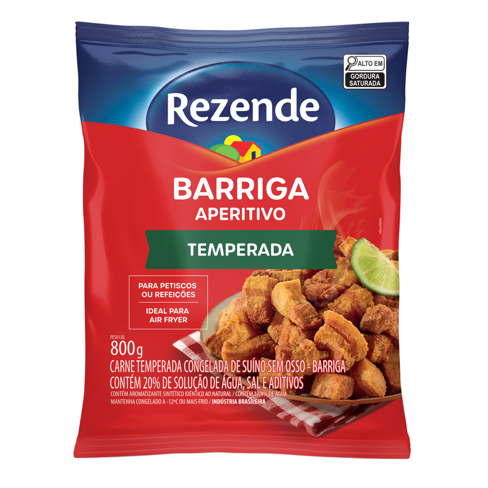 Barriga Suína Em Cubos Rezende Congelada 800g | Super Koch