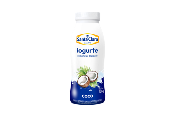 Beltrame Supermercados - Iogurte Santa Clara Coco Garrafa 170g