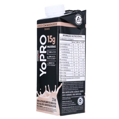 Andorinha Hiper Center - Bebida Láctea Yopro 15g Proteínas Coco C ...