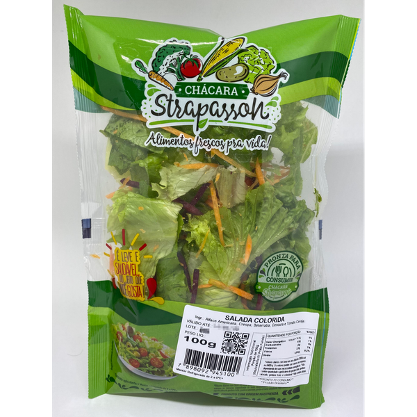 Salada Colorida Strapasson 100g | Koch Supermercado