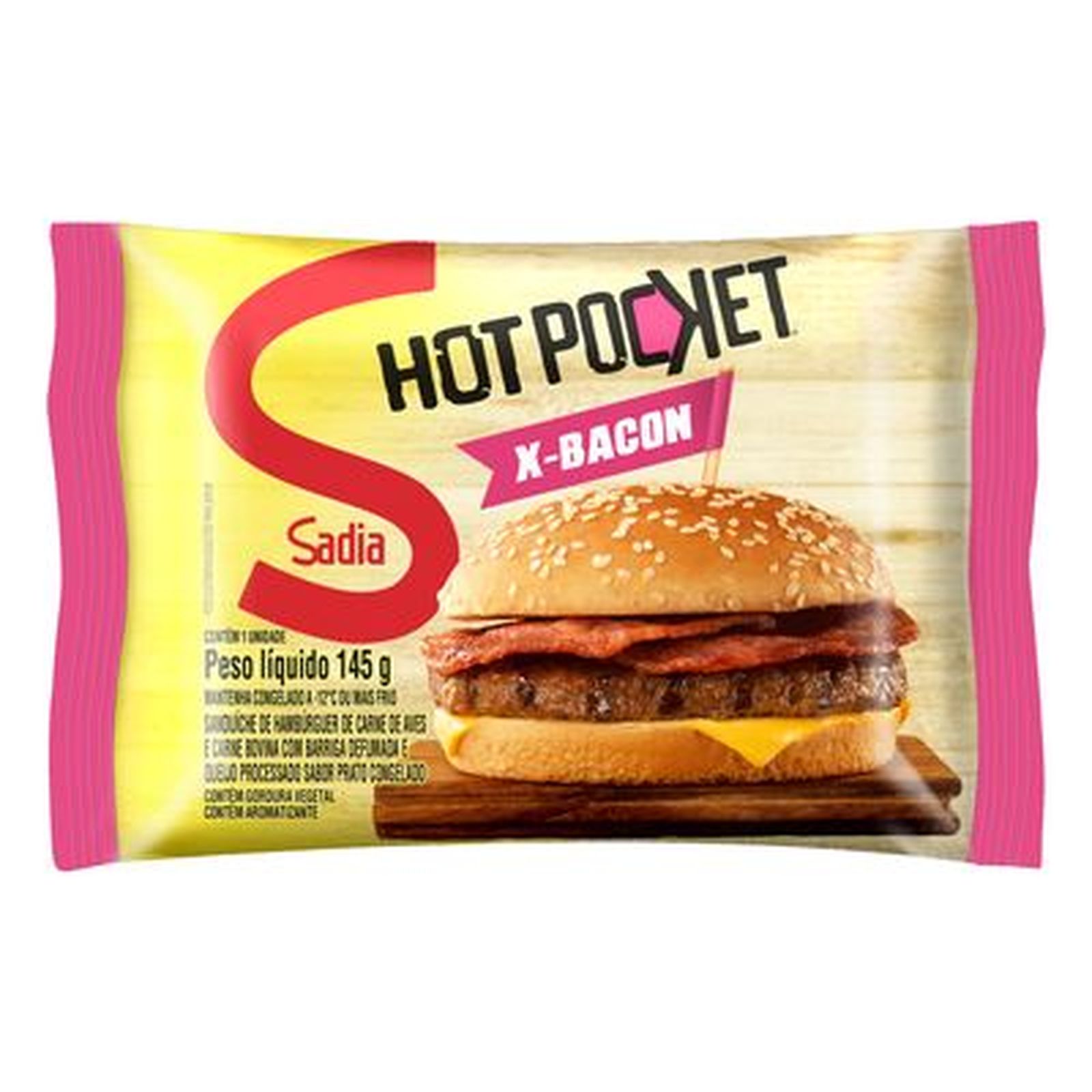 Hot Pocket Sadia x Burguer Bacon 145g | Supermercado Guanabara S.A.