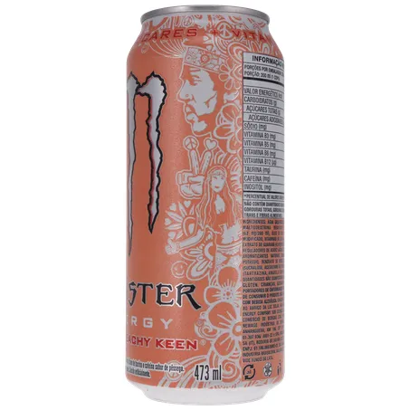 Energético Monster Ultra Peachy Keen Pêssego Zero Açúcar 473ml | Super Koch