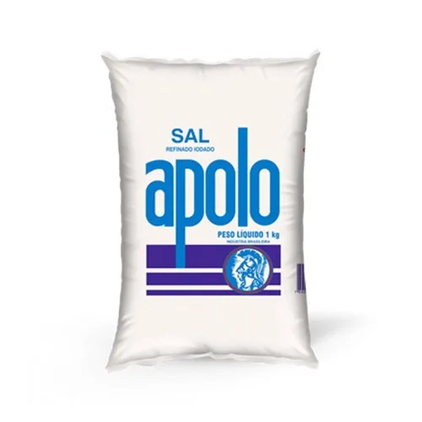 Sal Refinado Apolo Pacote Com 1kg | Koch Supermercado