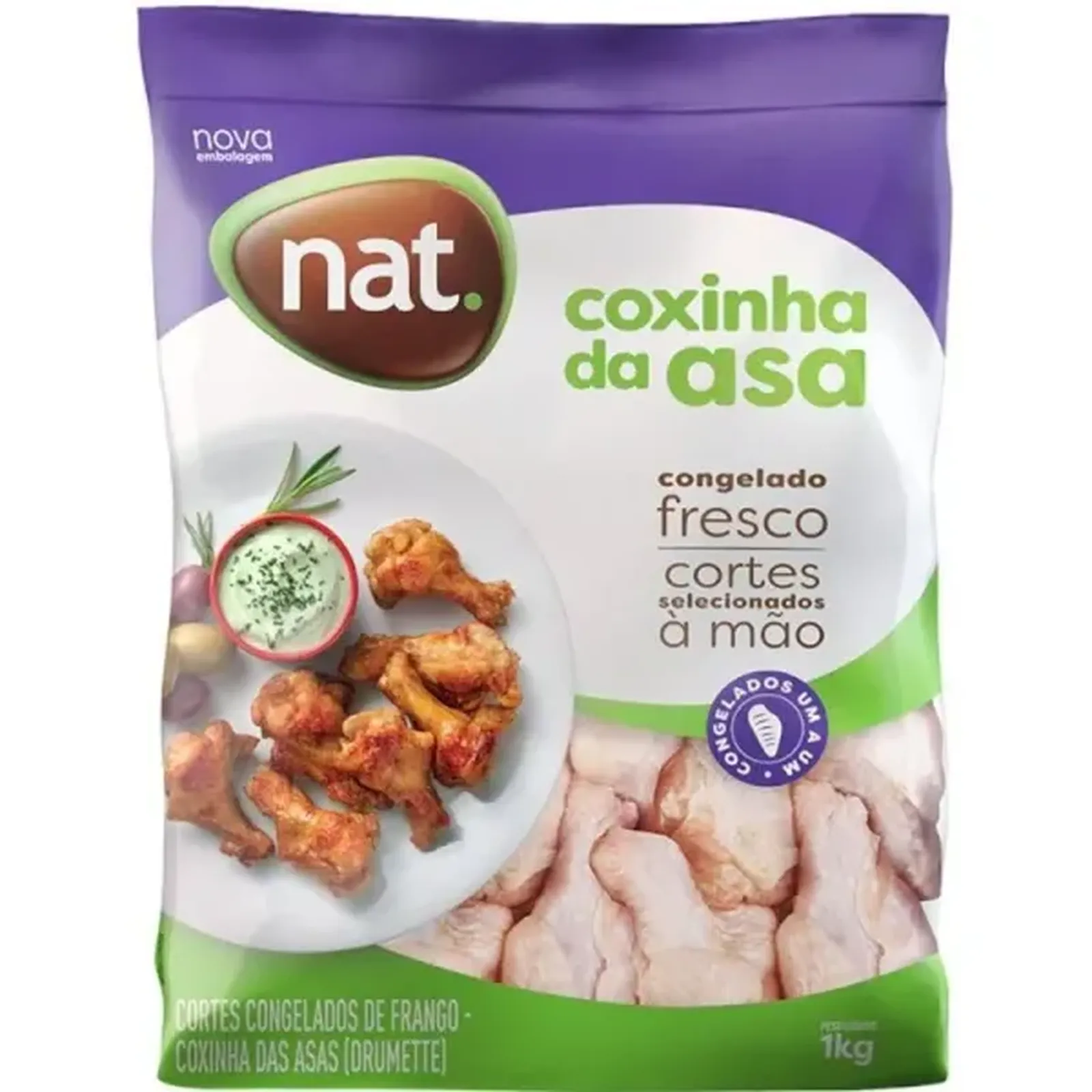 Hiperbom Supermercados - Coxinha da Asa de Frango Nat Cong 1kg Pct