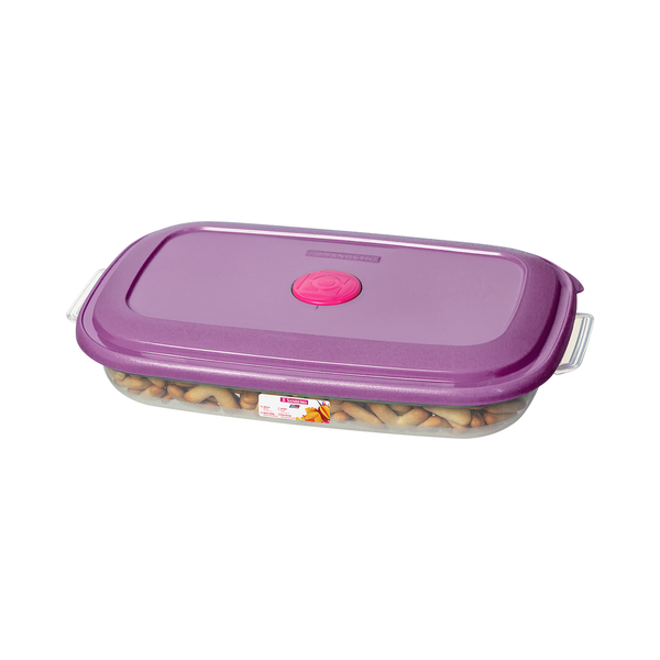 Pote Plástico Retangular Vacuo Sanremo 650ml | Super Koch