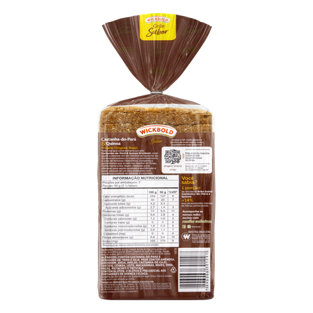 Vila das frutas - Pão 37,8% Integral Com Castanha-do-pará & Quinoa ...