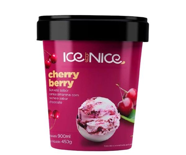 Campeão Supermercados - Sorvete Ice By Nice 900g Cherry Berry