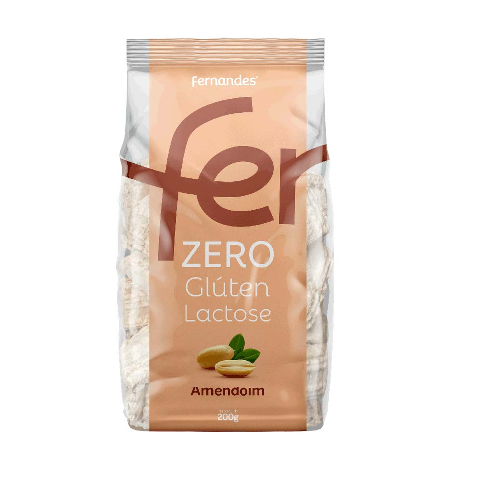 Biscoito Fernandes Amendoim Zero Glúten e Lactose 200g | Super Koch