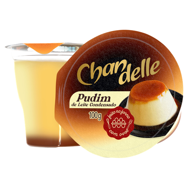 Sobremesa Láctea Pudim de Leite Condensado Com Ovos e Calda Caramelo ...