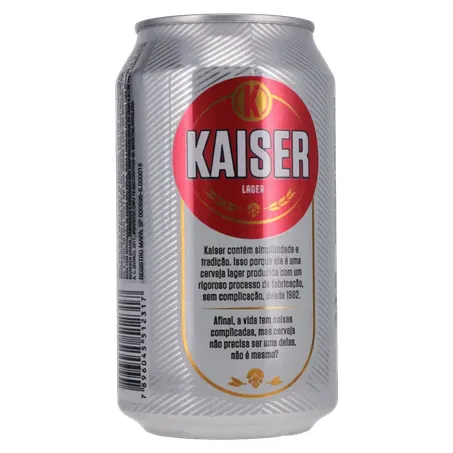 Cerveja Kaiser Pilsen Lata 350ml | Super Koch