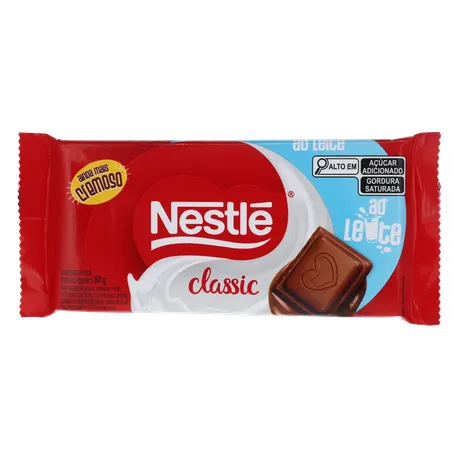 Andorinha Hiper Center - Chocolate Barra Nestle Classic Ao Leite 80g