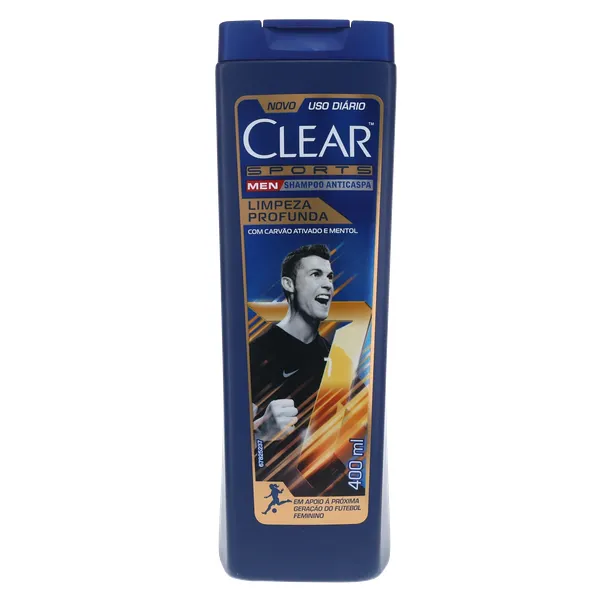 Shampoo Anticaspa Clear Men Sports Cristiano Ronaldo Limpeza Profunda ...