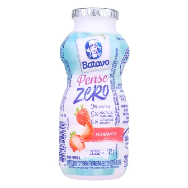 Iogurte Zero Batavo Sabor Morango 170g | Koch Supermercado