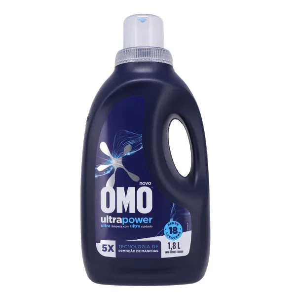 Detergente Líquido Omo Ultra Power 1,8 l | Koch Supermercado