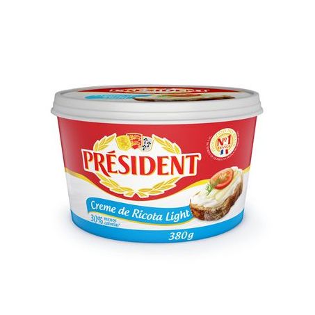 Creme de Queijo Ricota Light President 380g | Super Koch