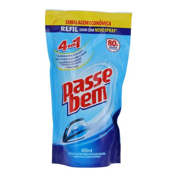 Facilitador de Passar Roupa Passe Bem Sache 400ml | Koch Supermercado