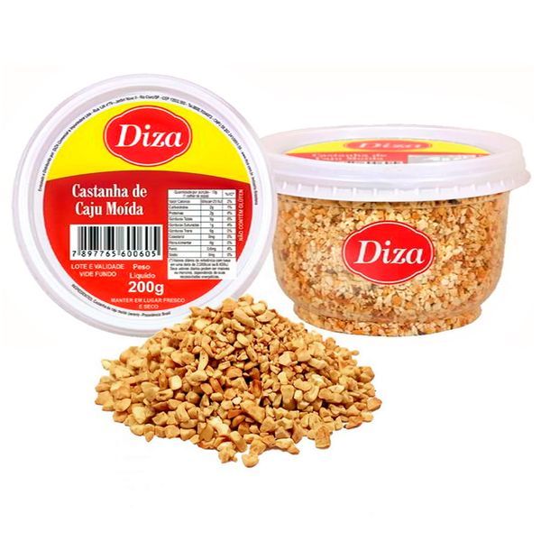 Machadão Atacadista - Castanha de Caju Diza Moída Pote 200g