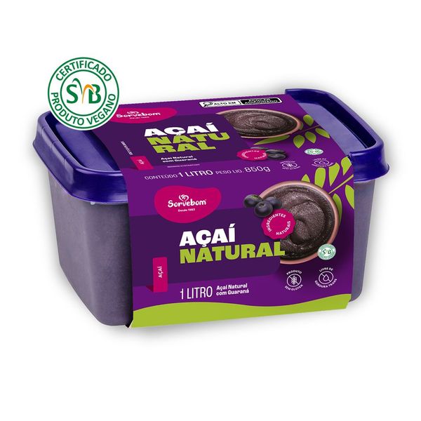 Acai Sorvebom 1l | Miller Supermercados
