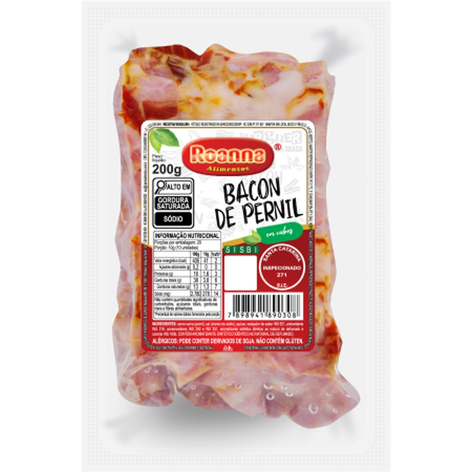 Bacon Roanna Pernil Cubos 200g | Super Koch