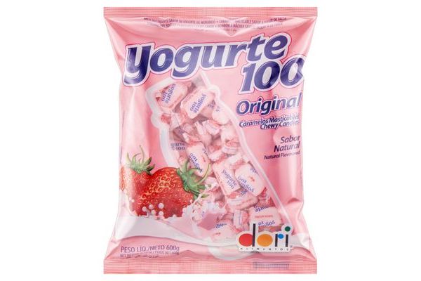 Hiperbom Supermercados - Bala Dori Iogurte Morango Pacote 600g
