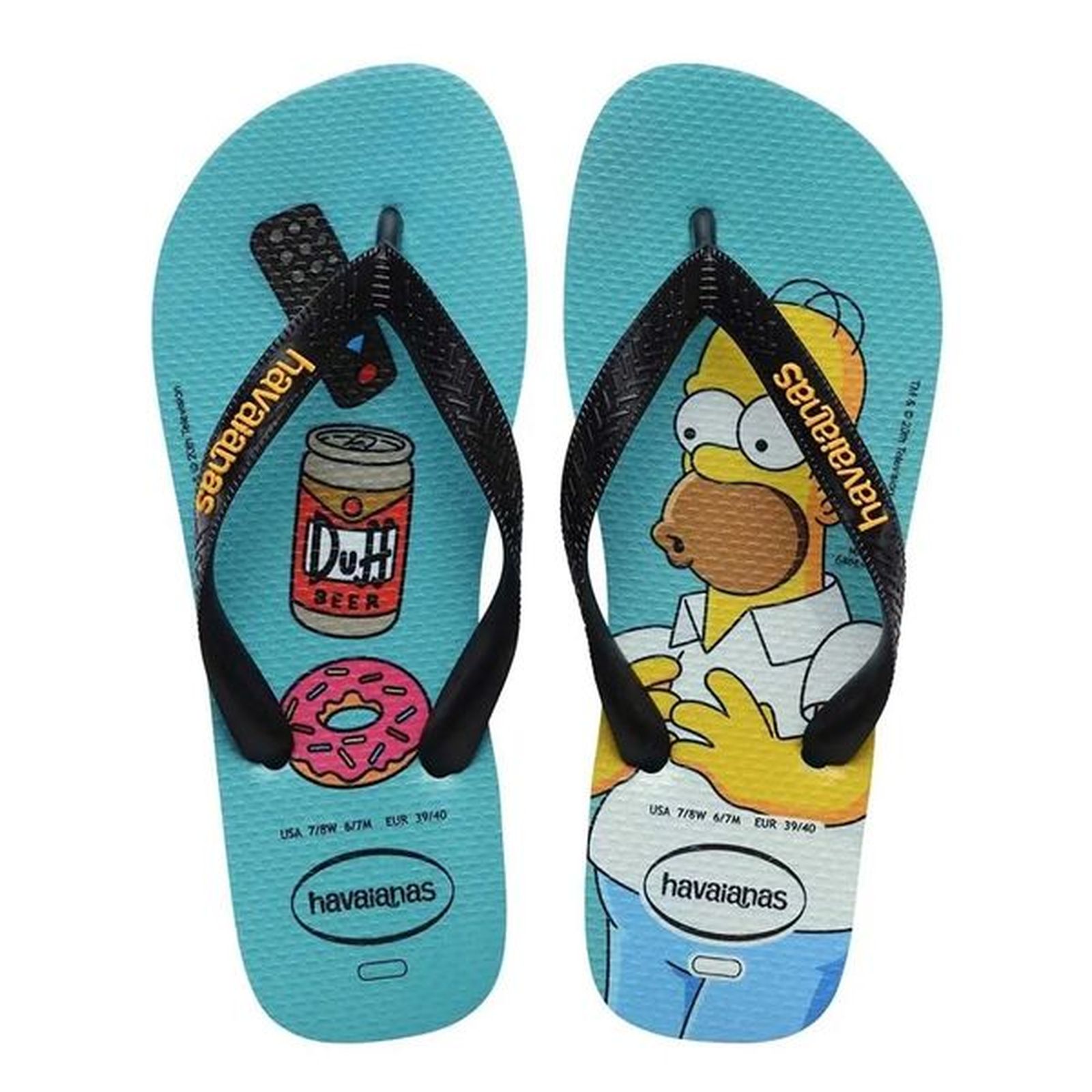 Machadão Atacadista - Chinelo Havaianas Simpsons 43/44 Azul T/preto