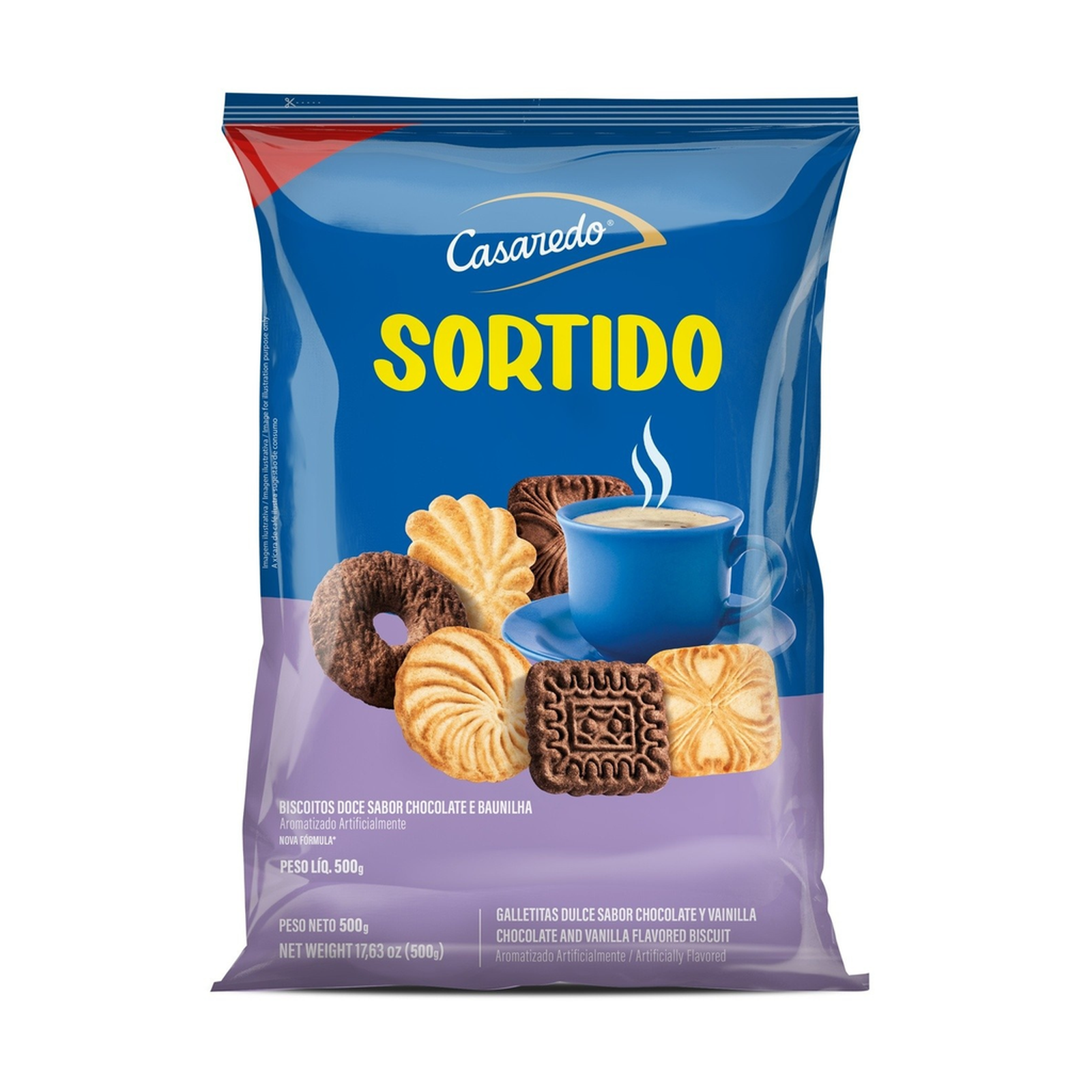 Biscoito Casaredo 500g Sortido | Super Koch