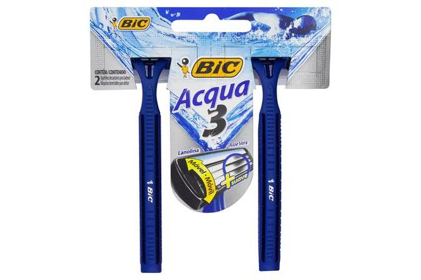 Aparelho de Barbear Bic 3 Acqua Movel Com 2 Unidades | Super Koch