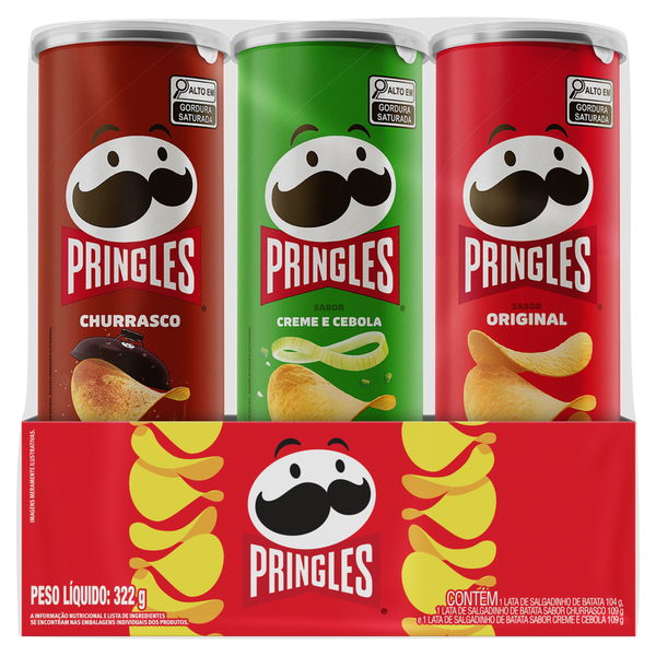 Kit Batata Pringles Com 3 Unidades | Koch Supermercado