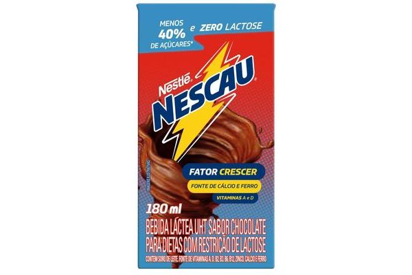 Super Kern - Bebida Láctea Uht Nescau Chocolate Zero Lactose Caixa 180ml