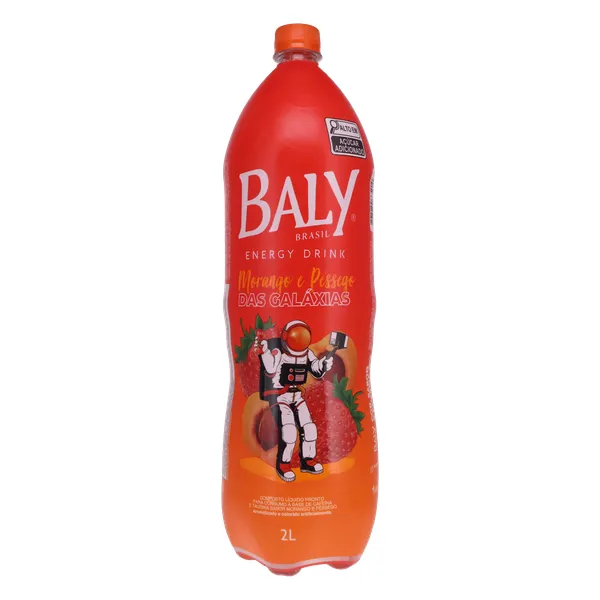 Bebida Energética Baly 2 Litros - Morango e Pêssego - Pet | Condor