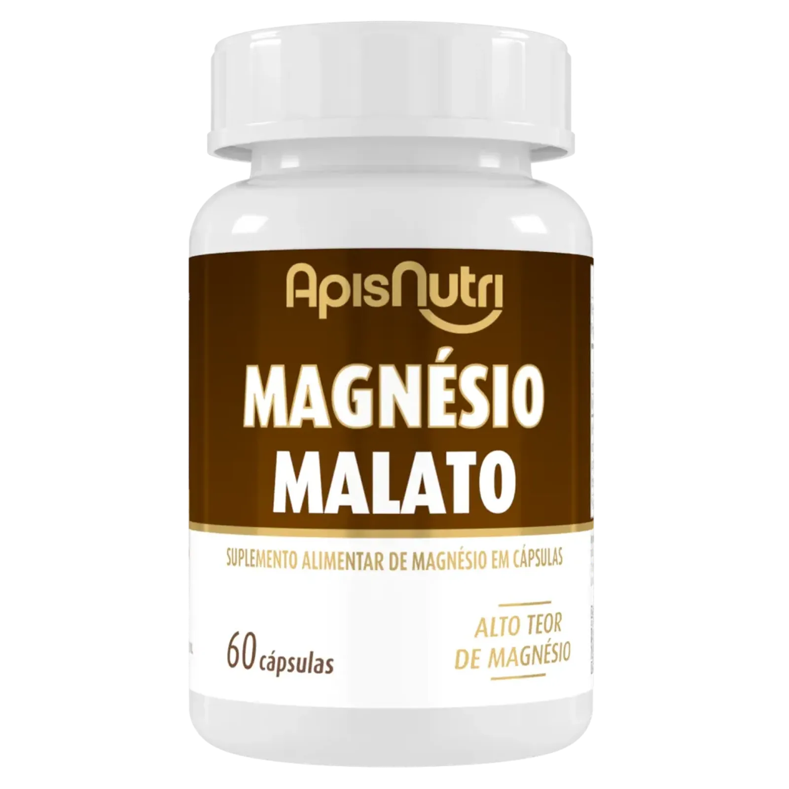 Magnesio Malato 600mg 60 Caps - Apisnutri | Pop House