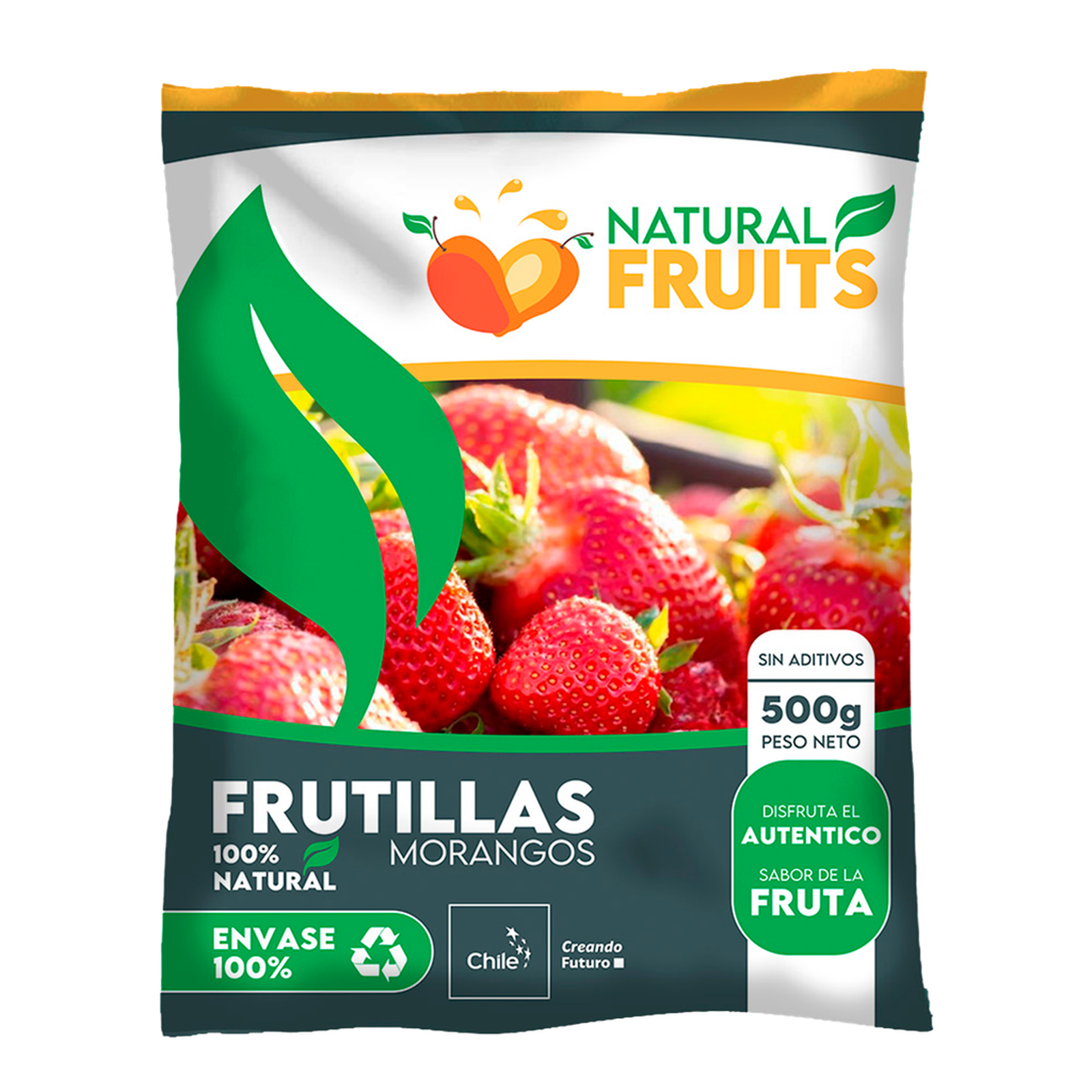 Morangos Natural Fruits Congelados 500g | Hippo Supermercados