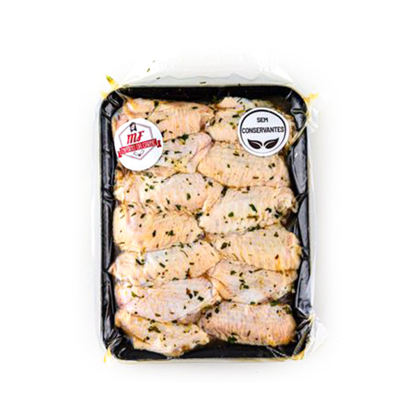 Meio da Asa Frango Temperado Kg | Koch Supermercado