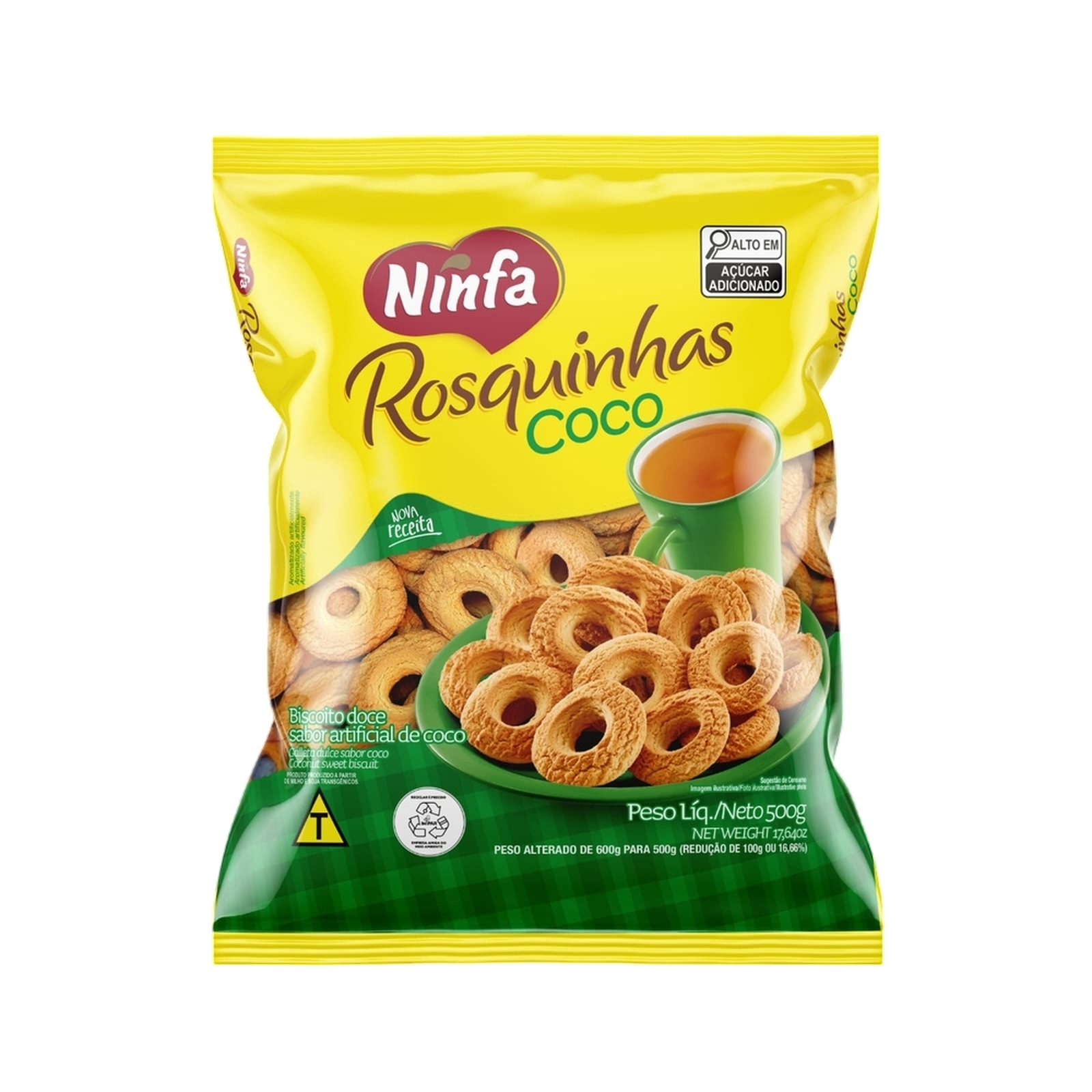 Biscoito Ninfa Rosca Coco 500g | Super Koch