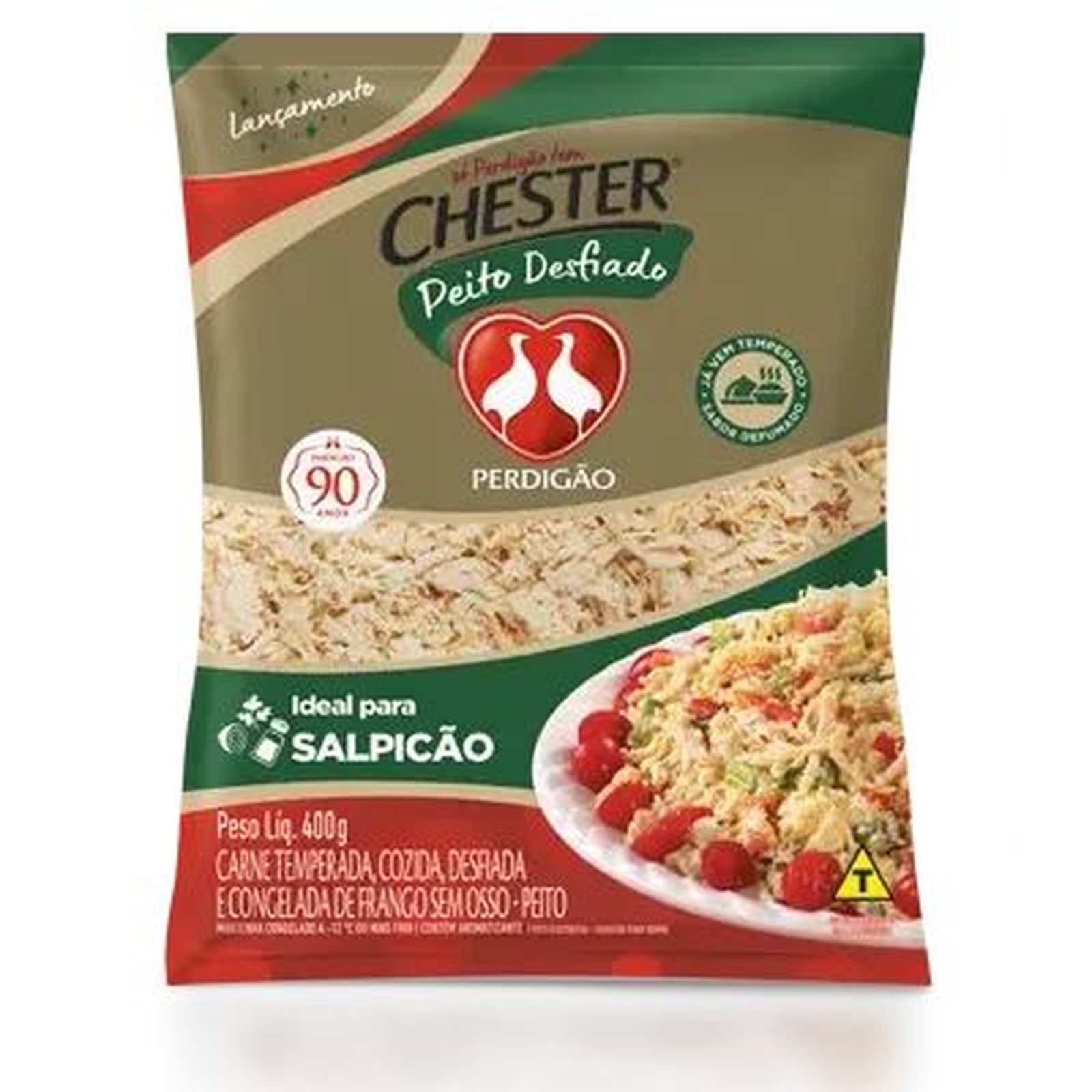 Peito de Frango Desfiado Temperado Sem Osso Perdigão Chester 400g ...