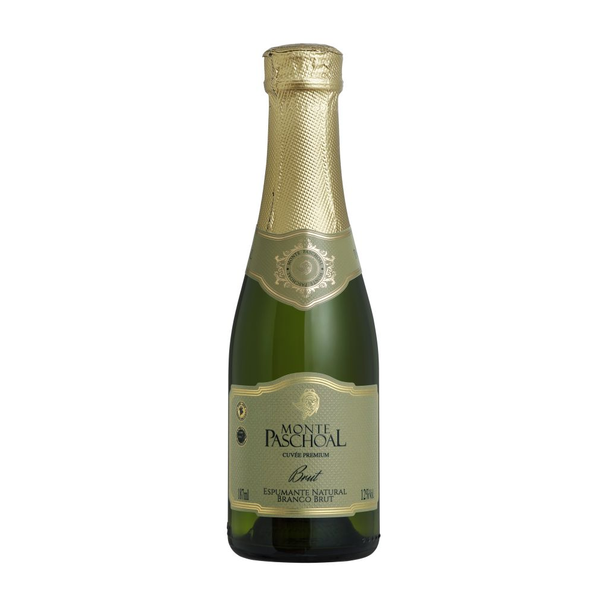 Espumante Brasileiro Monte Paschoal Brut Branco 187ml | Koch Supermercado