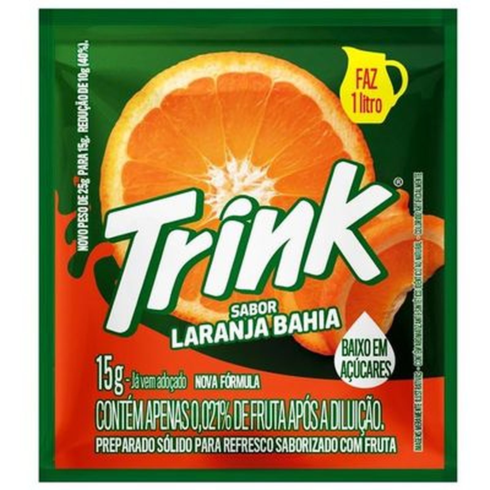 Refresco Trink Laranja Bahia Pacote 15g | Super Koch