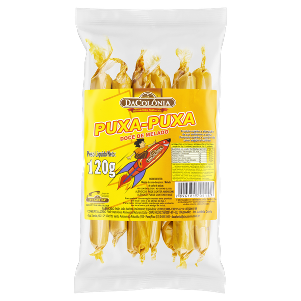 Doce de Melado Puxa-puxa Dacolônia Pacote 120g | Super Koch