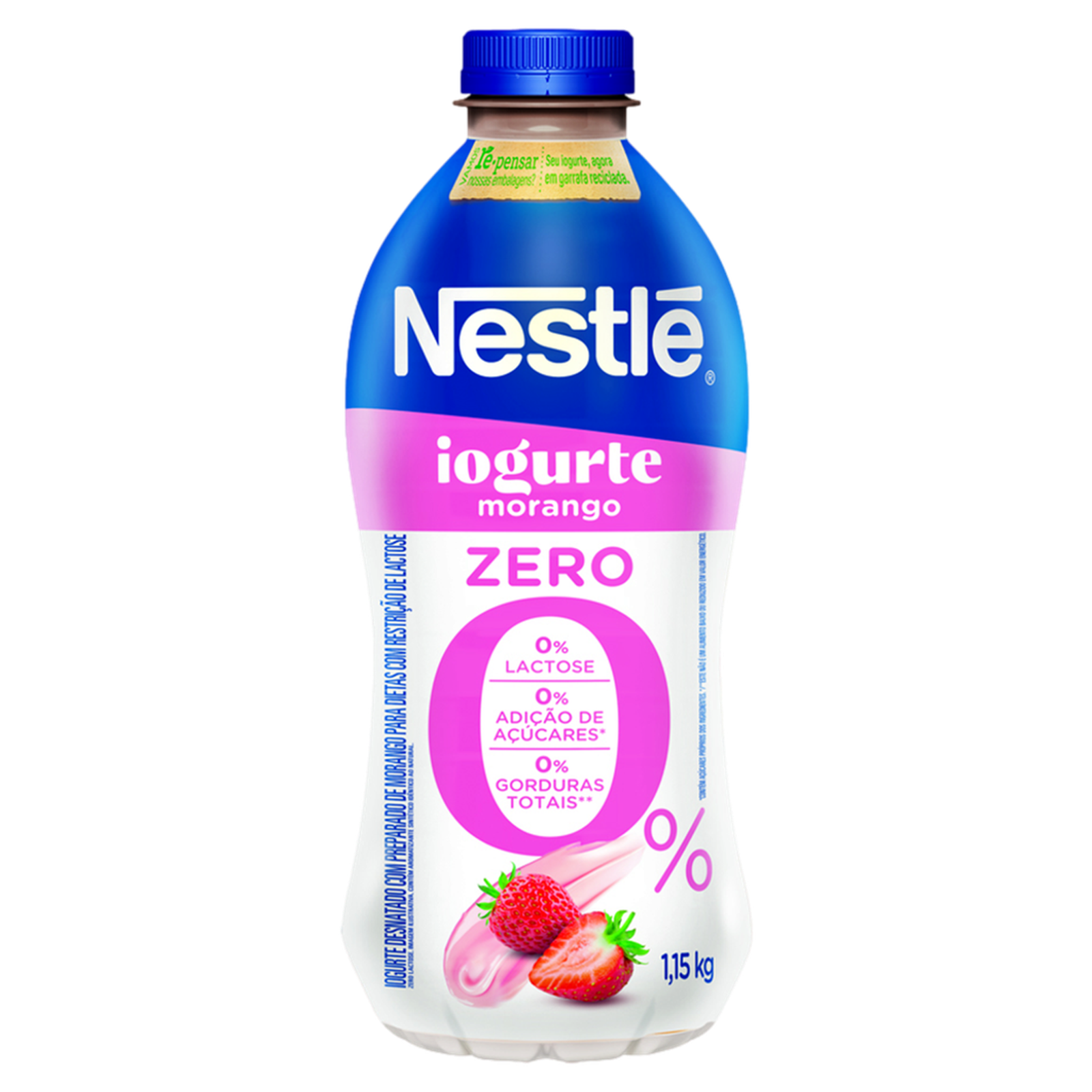 Iogurte de Morango Desnatado Nestlé Zero 1,15kg | Super Koch