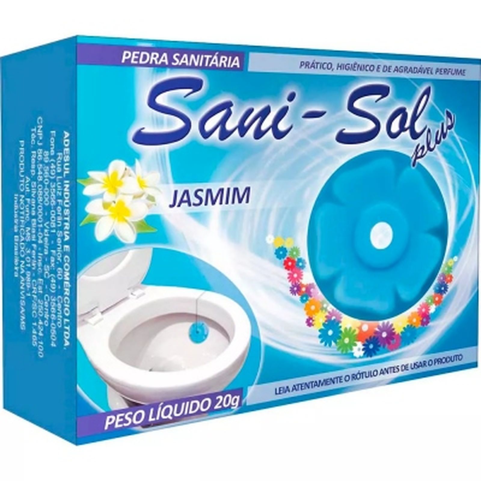 Prado Supermercados LTDA - Pedra Sanitaria Sani Sol Jasmin 20g