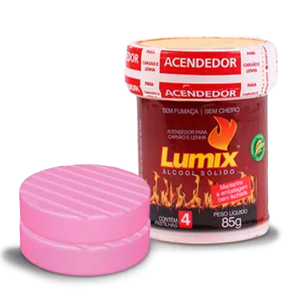 Acendedor Lumix Álcool Sólido Com 4 Pastilhas | Koch Supermercado