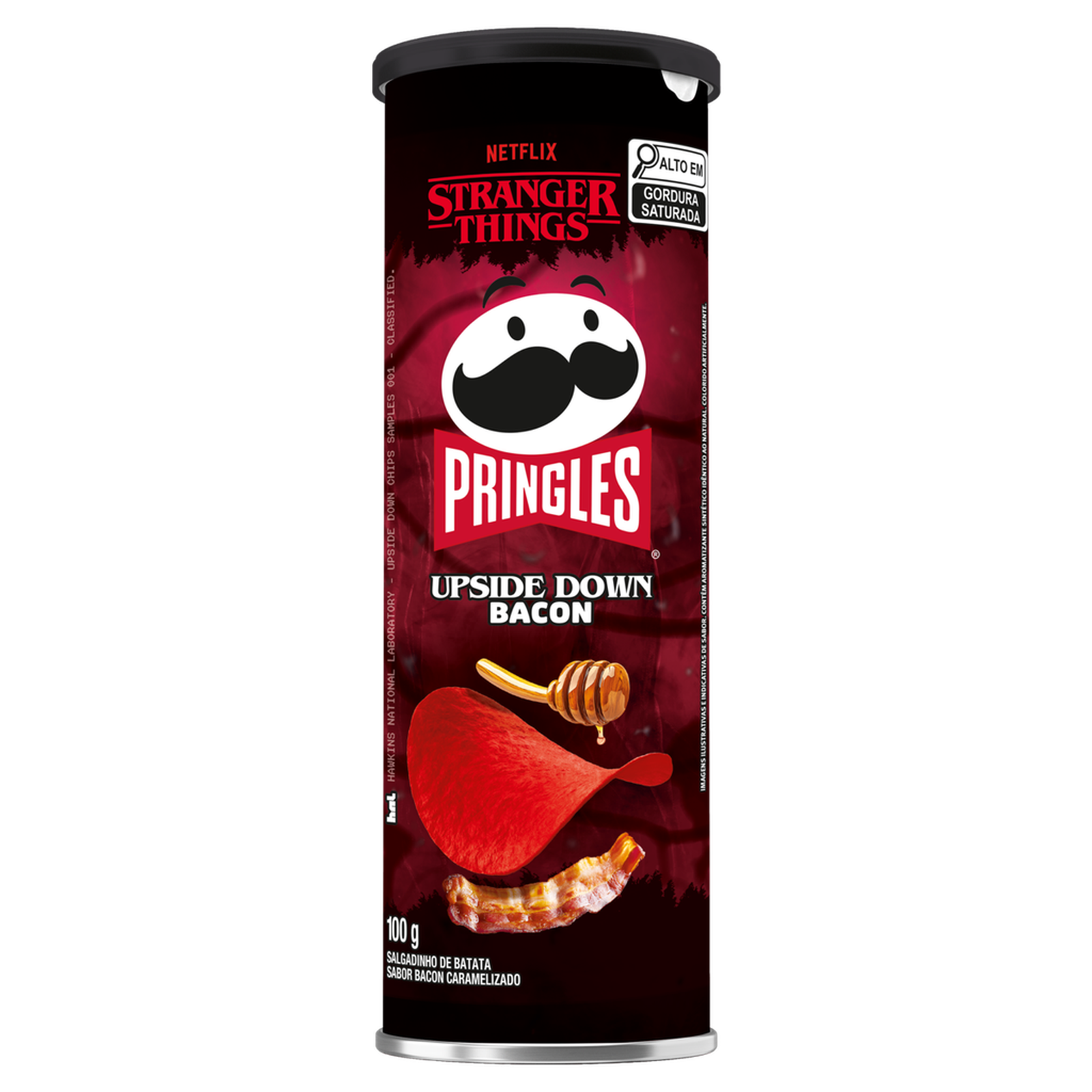 Batata Pringles Upside Down Bacon Caramelizado Stranger Things 100g | Super Koch