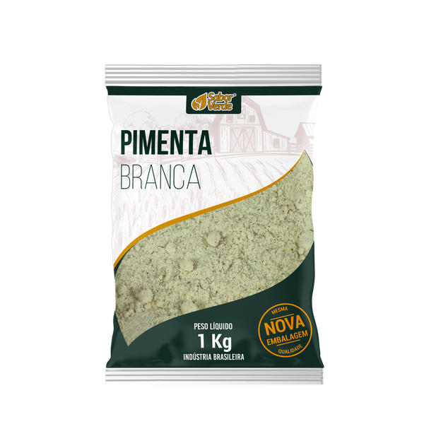 Pimenta Branca Moida 95% 1 Kg Sabor Verde | Pop House