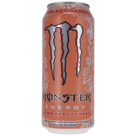 Energético Monster Ultra Peachy Keen Pêssego Zero Açúcar 473ml | Super Koch