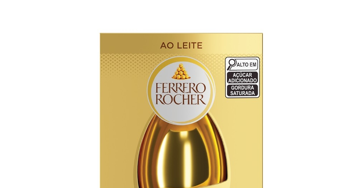Ovo de Páscoa Ao Leite Ferrero Rocher 137,5G
