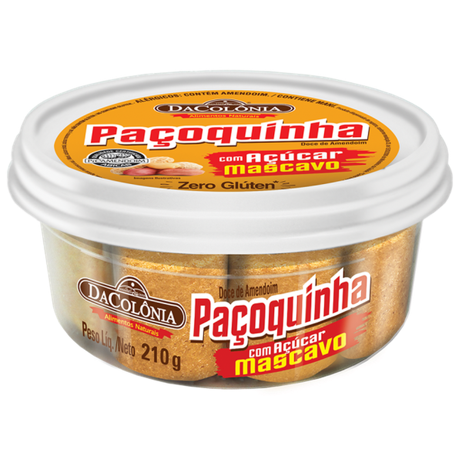 Hiperbom Supermercados - Pacoca Dacolonia Rolha C/acucar Mas 210g