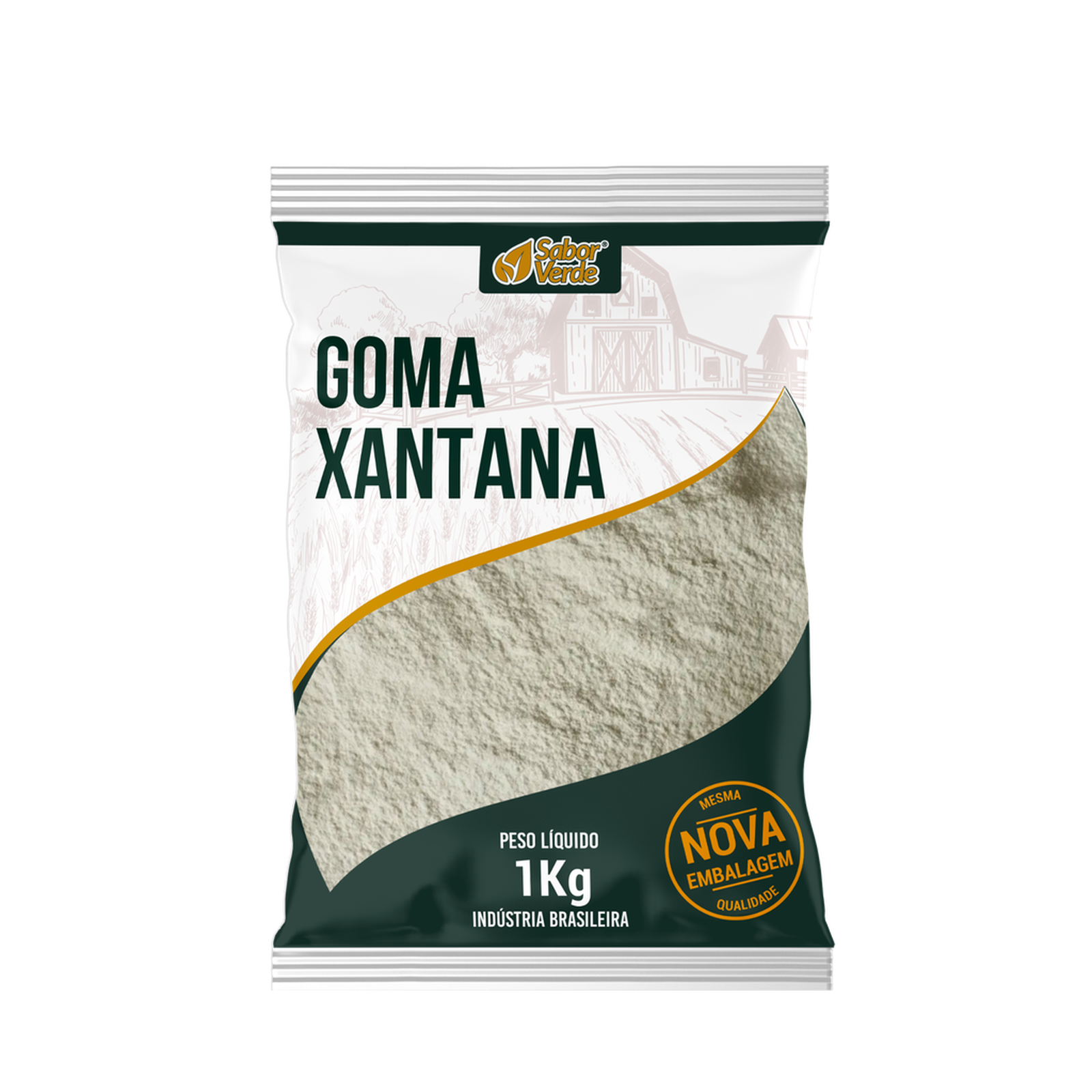 Pop House - Goma Xantana 200 Mesh 1 Kg Sabor Verde